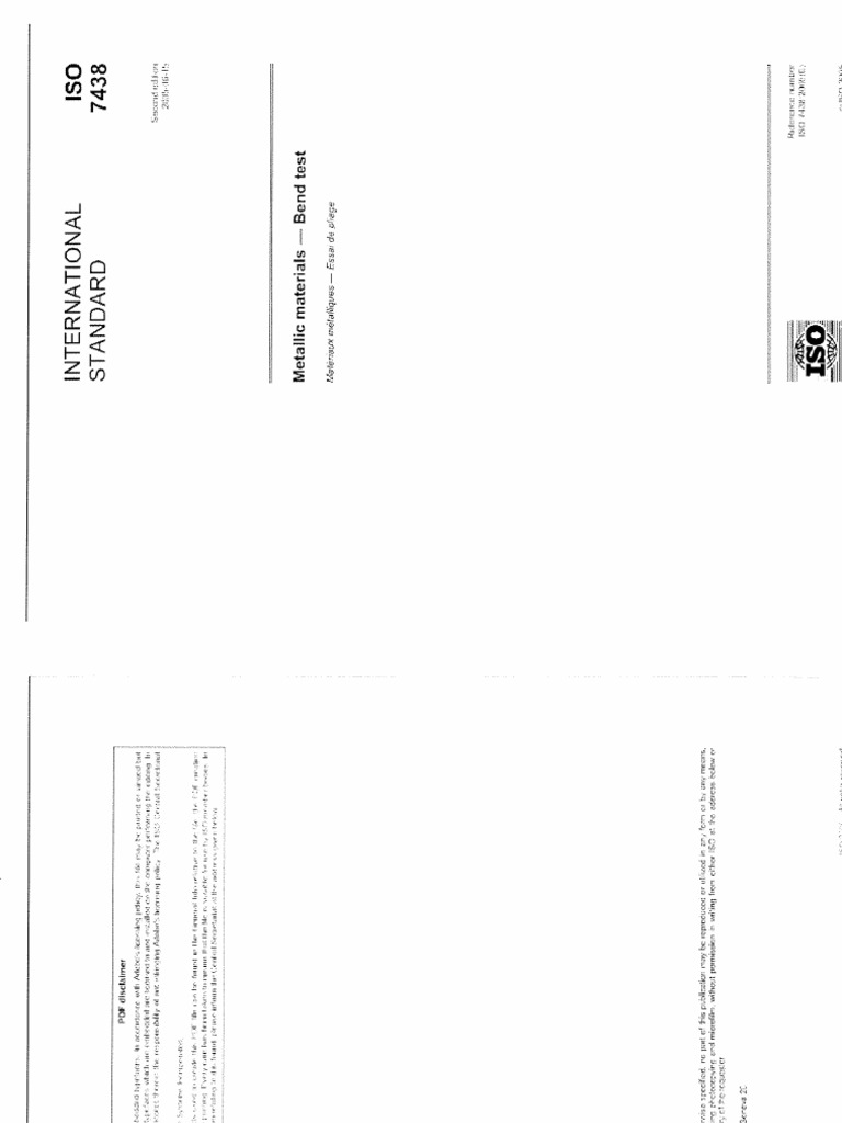 ISO 7438 | PDF