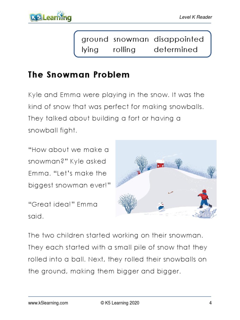 Level k2 Childrens Story | PDF