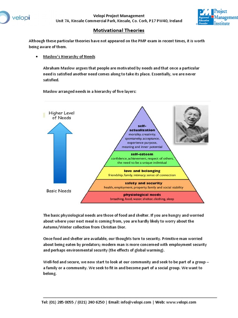 Motivational Theories | PDF | Motivational | Motivation