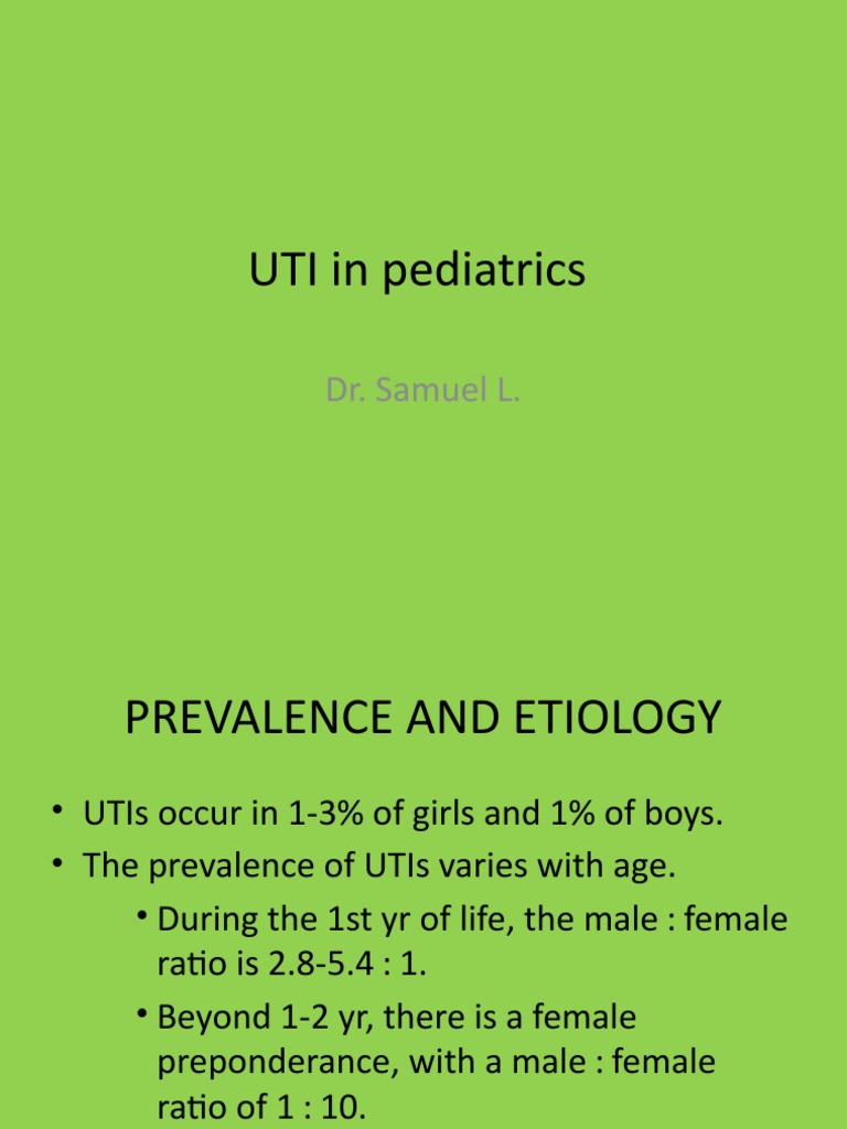 6 UTI in Pediatrics | PDF | Urinary Tract Infection | Surgical Specialties