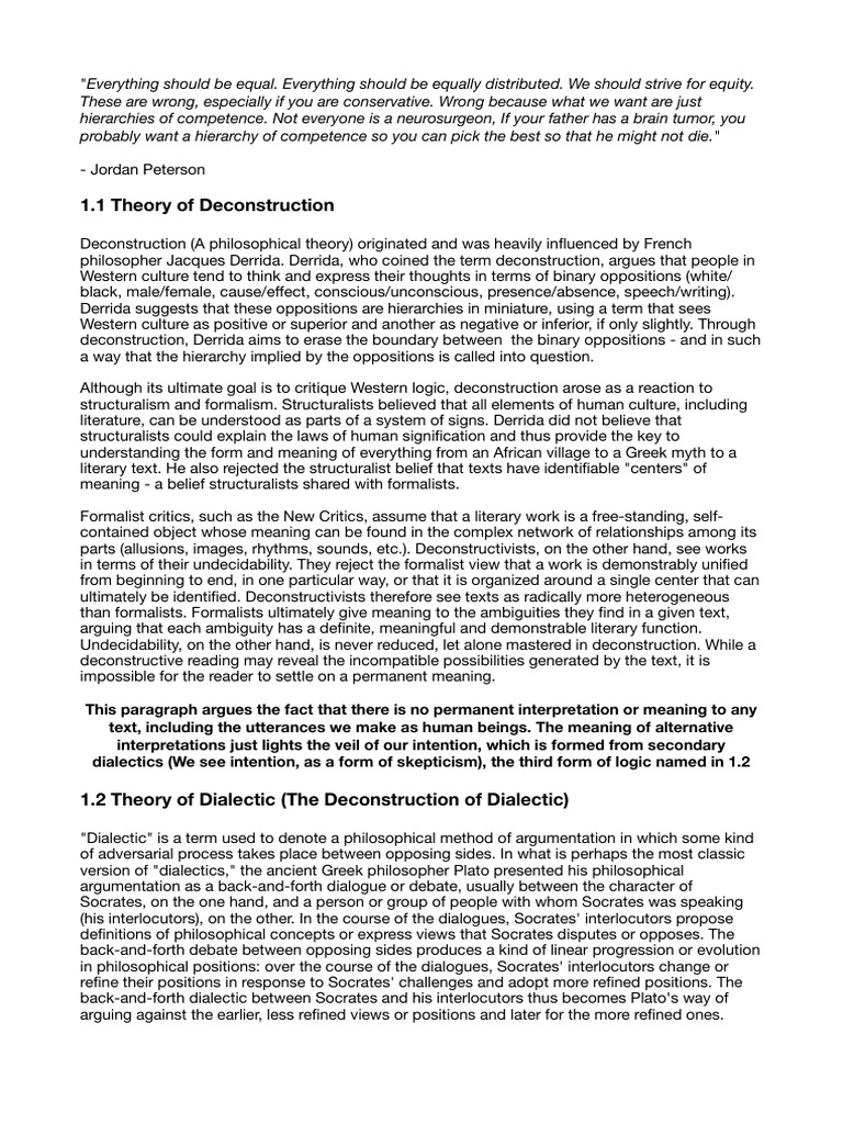 Reconstructing Dialectics | PDF | Dialectic | Deconstruction