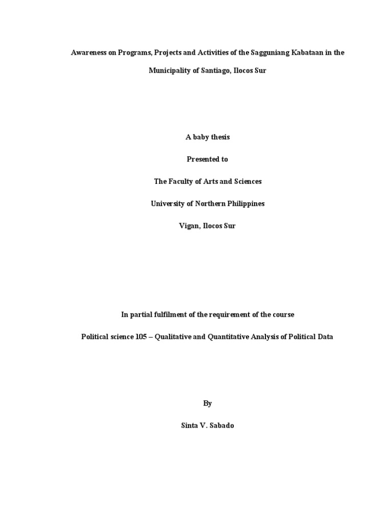 Awareness On Programs | PDF | Survey Methodology | Sampling (Statistics)