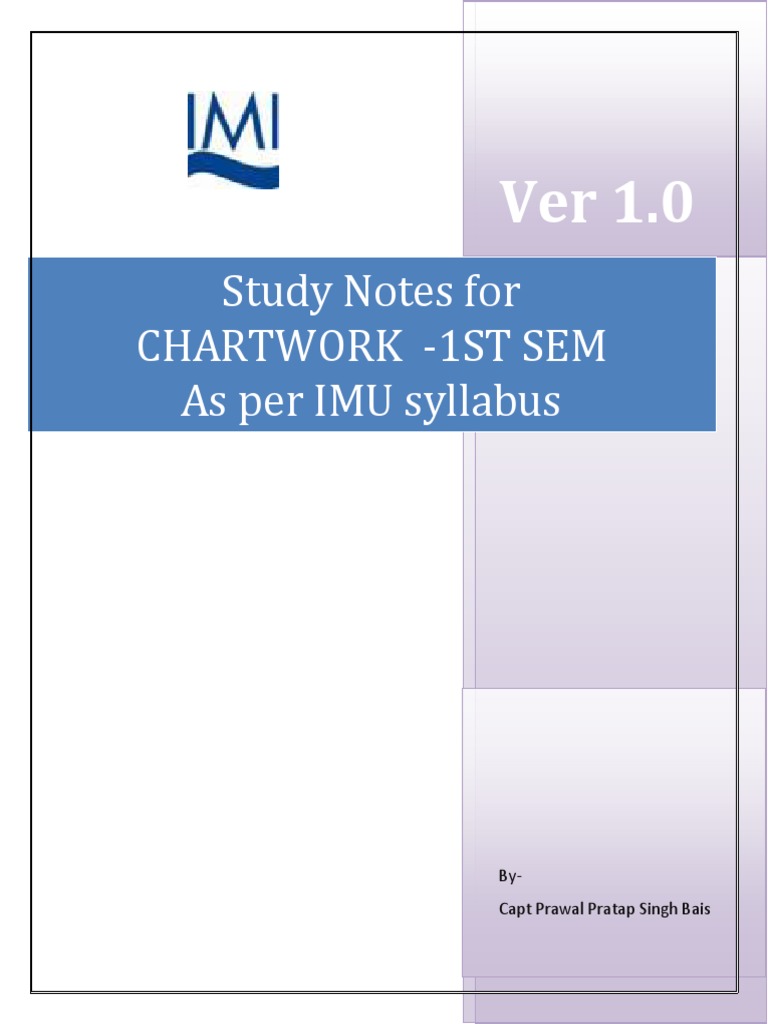 Chartwork Study Notes for IMU 1st Sem | PDF | Science & Mathematics