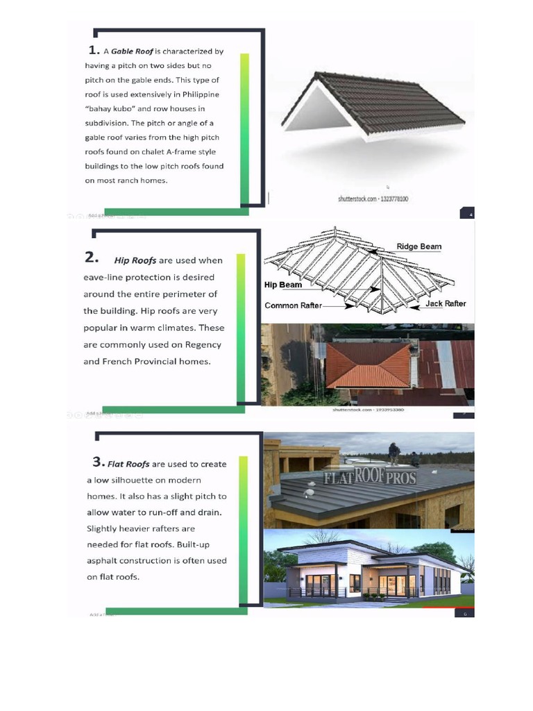 Basic Types of Roofs | PDF