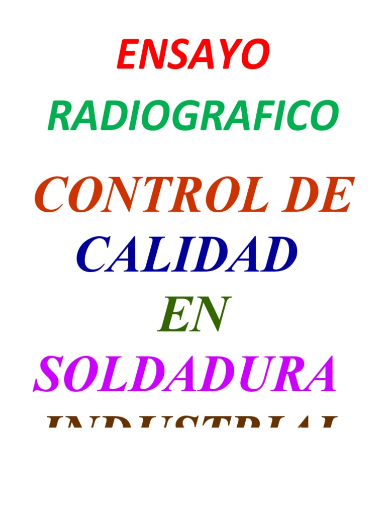 Mec 252 Apuntes de Ensayo Radiografico | PDF | Rayo X | Radiografía