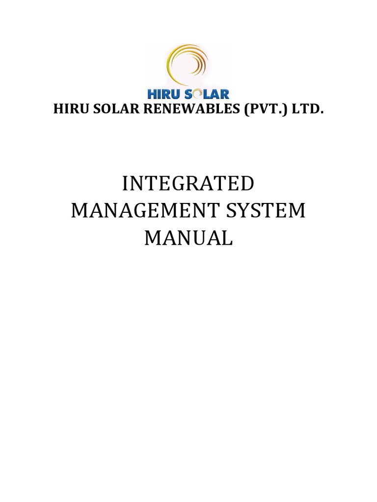 Hiru Solar IMSM | PDF | Risk | Occupational Safety And Health