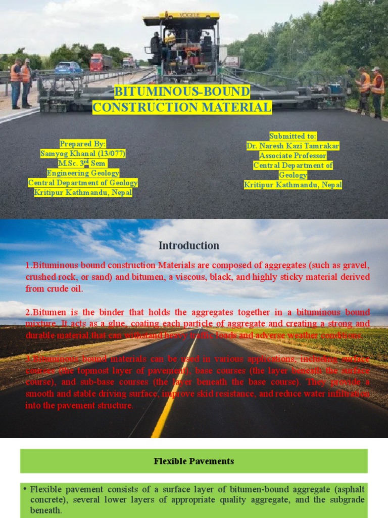 13 Samyog Bituminus Bound Construction Material | PDF | Asphalt | Road ...