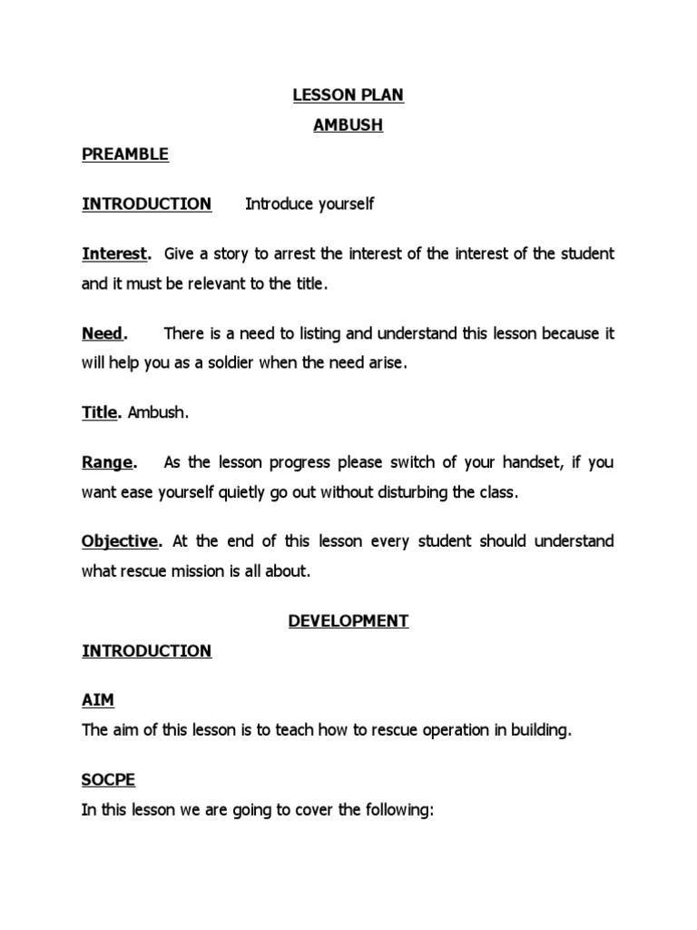 AMBUSH | PDF | Language Arts & Discipline