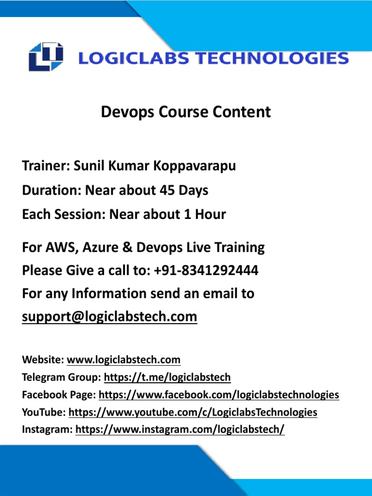 Devops Course Content - 8310654 - 2023 - 02 - 15 - 08 - 31 | PDF ...