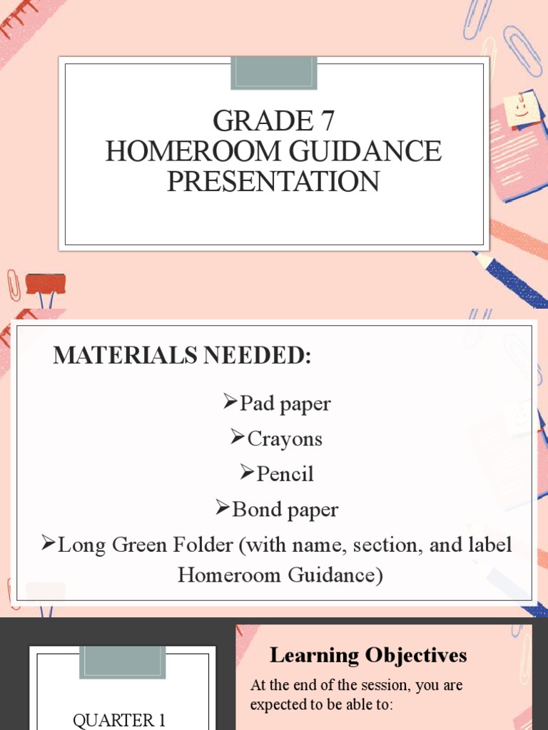 G7 - Homeroom Guidance 1 4 | PDF | Disciplines | Cognitive Psychology