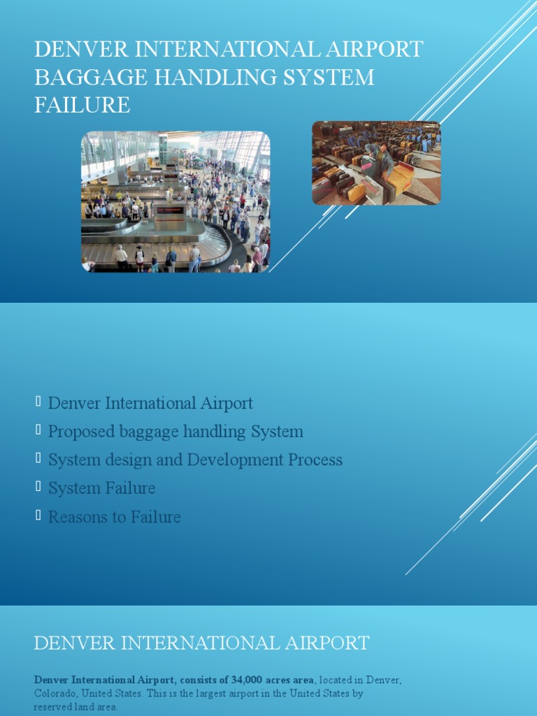 Denver International Airport Baggage Handling System Failure | PDF | Airport | Computer Engineering