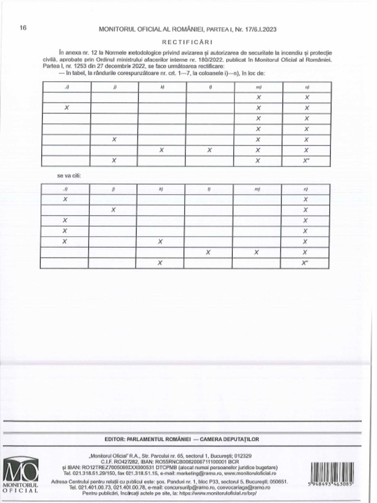 Rectificare Anexa 12 OMAI 180 2022 | PDF