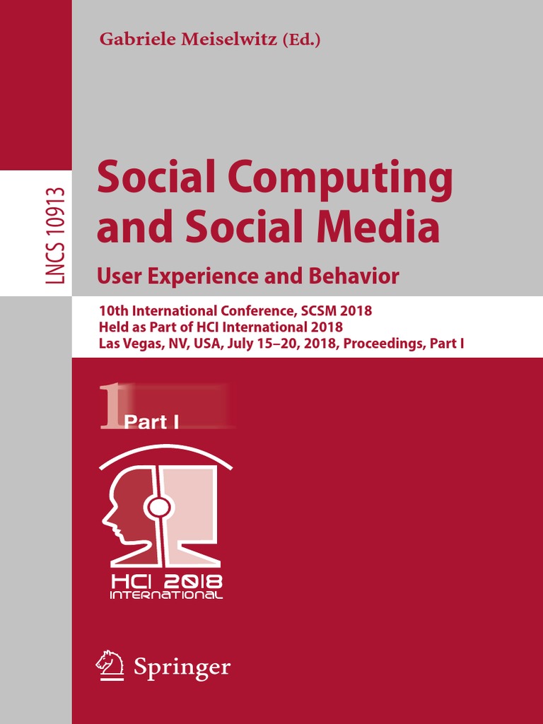 Social Computing and Social Media: User Experience and Behavior | PDF ...