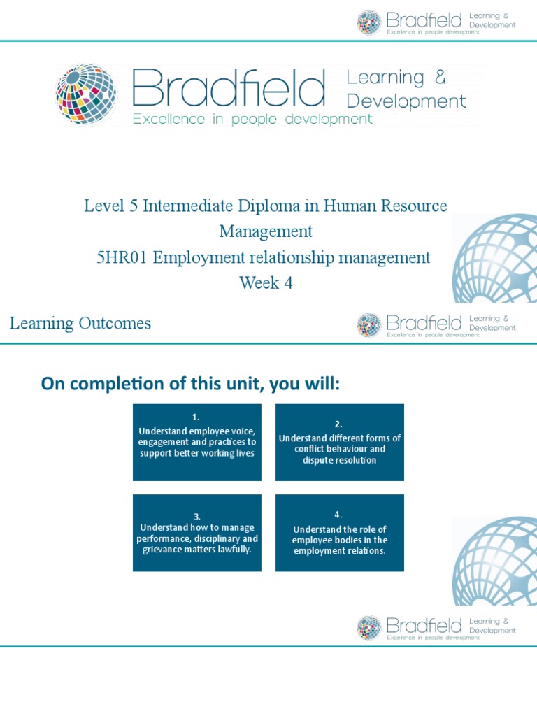 5 CHR01 Week 4 Slides | PDF | Employment | Labour Law