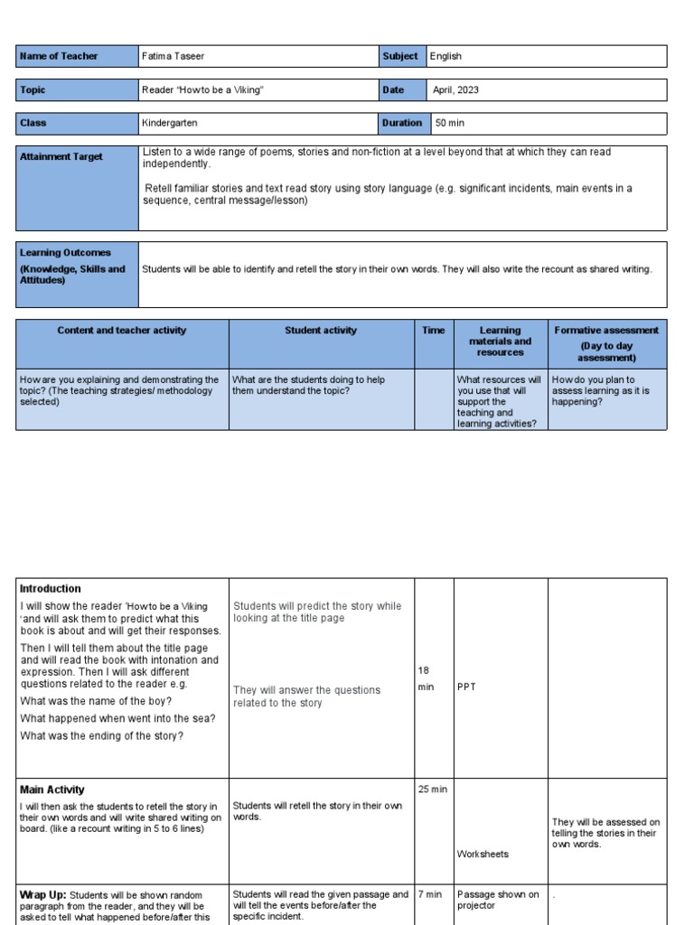 Day 1 - How To Be A Viking | PDF
