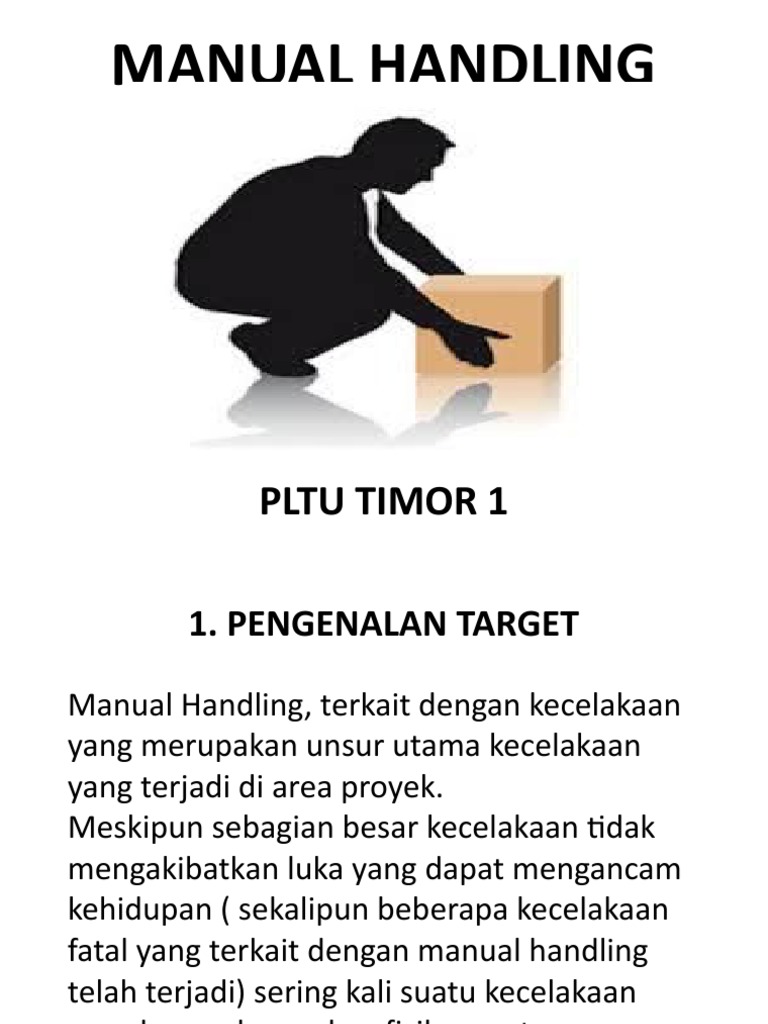 Training Manual Handling | PDF