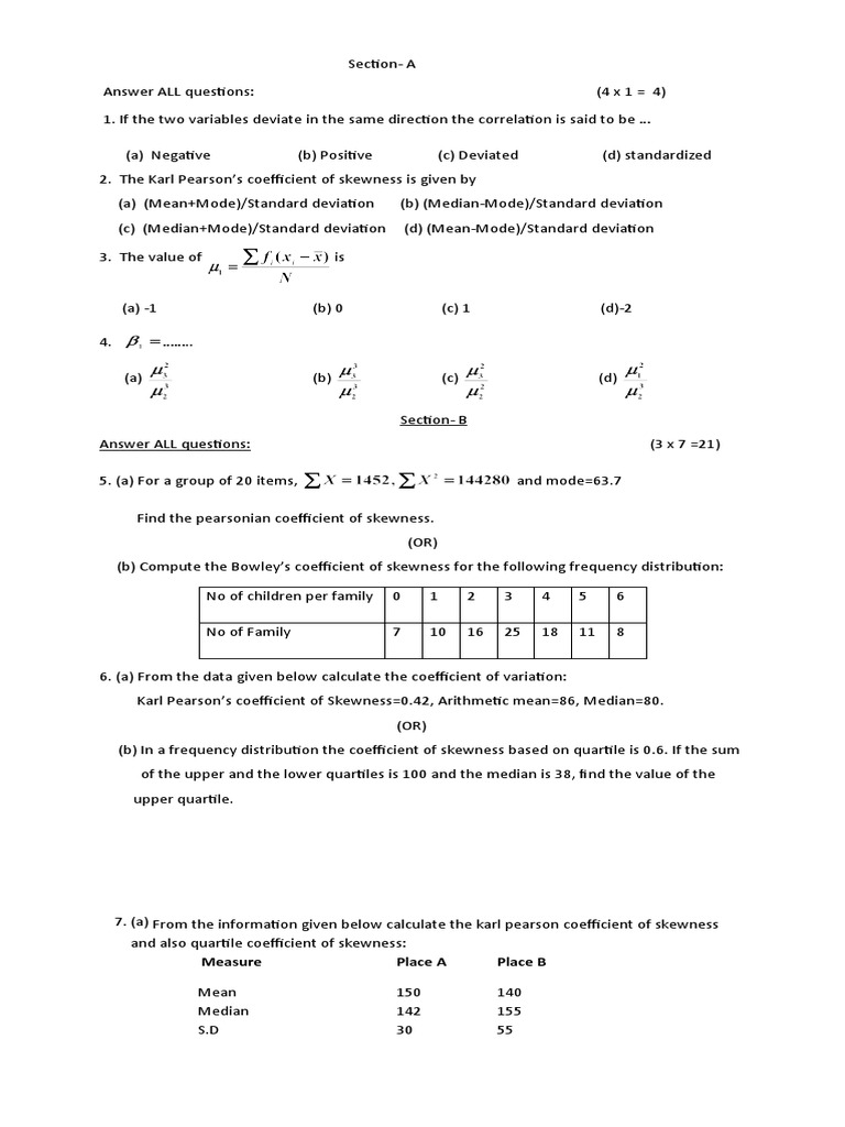 Probability and Statistics | PDF | Skewness | Sampling (Statistics)
