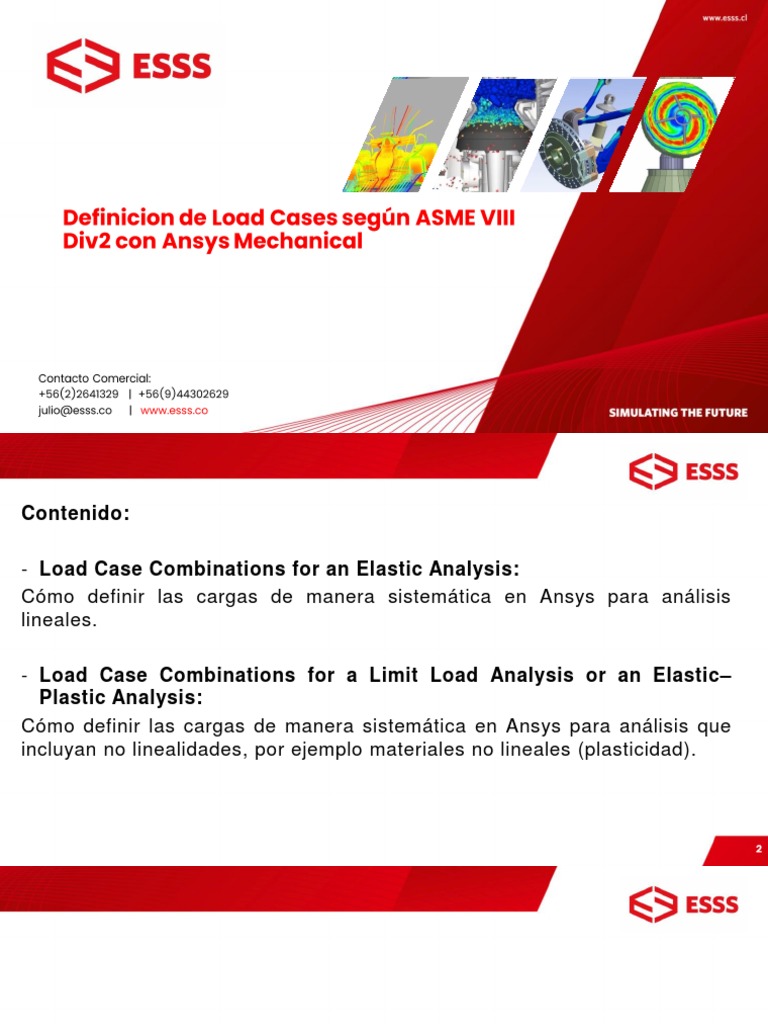 Definicion de Load Cases Ansys - ASME VIII Div2 | PDF