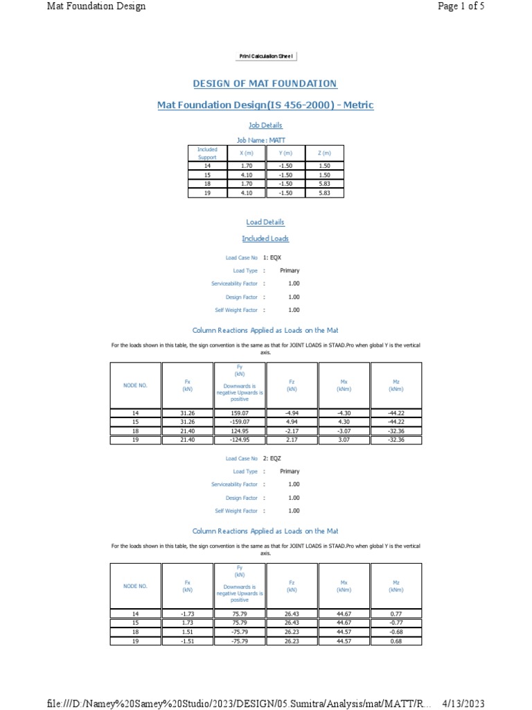 Mat Foundation Report | PDF | Solid Mechanics | Materials