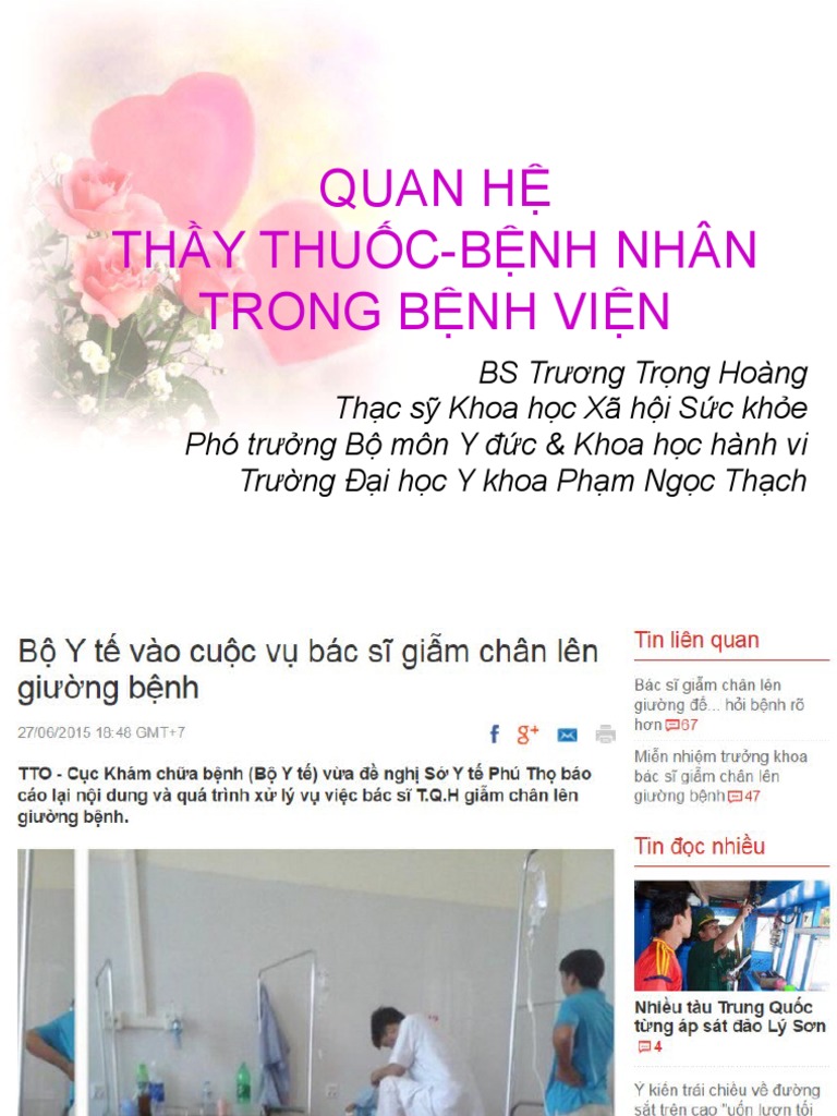 Quan He Thay Thuoc - Benh Nhan | PDF