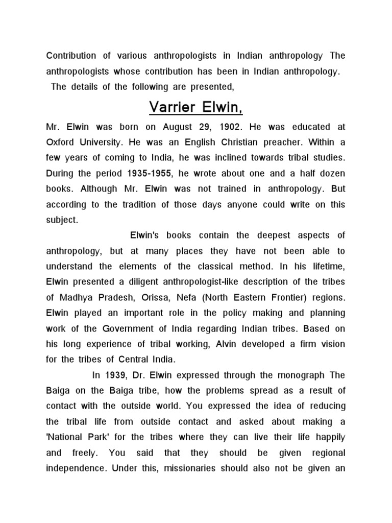 Verrier Elwin | PDF | Science