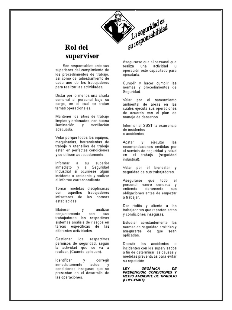 Rol Del Supervisor | PDF