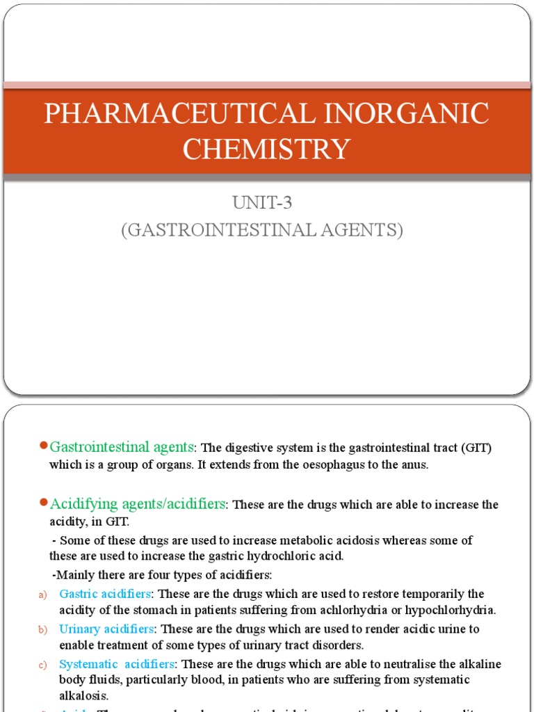 Pharmaceutical Inorganic Chemistry 3 | PDF | Magnesium ...