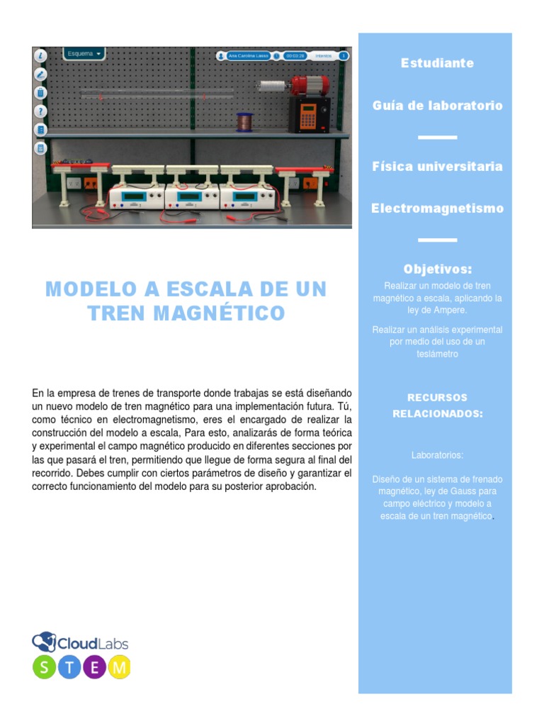CAF2 - Practica de Lab 3. Modelo A Escala de Tren Magnético ...