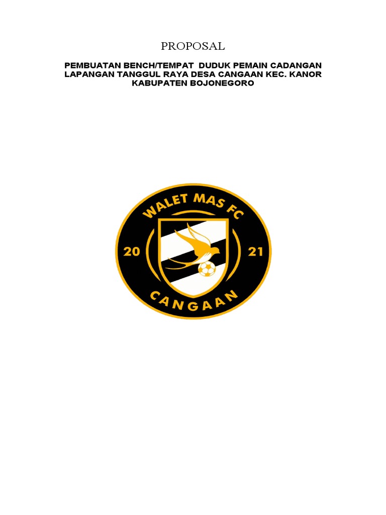 Proposal Bench Lapangan | PDF