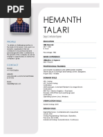 Manoj Resume CV | PDF