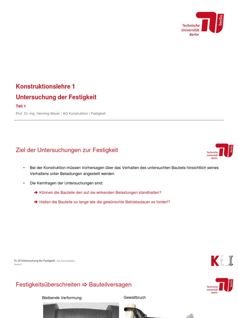 KL1 WiSe22 VL06-06 Festigkeit | PDF