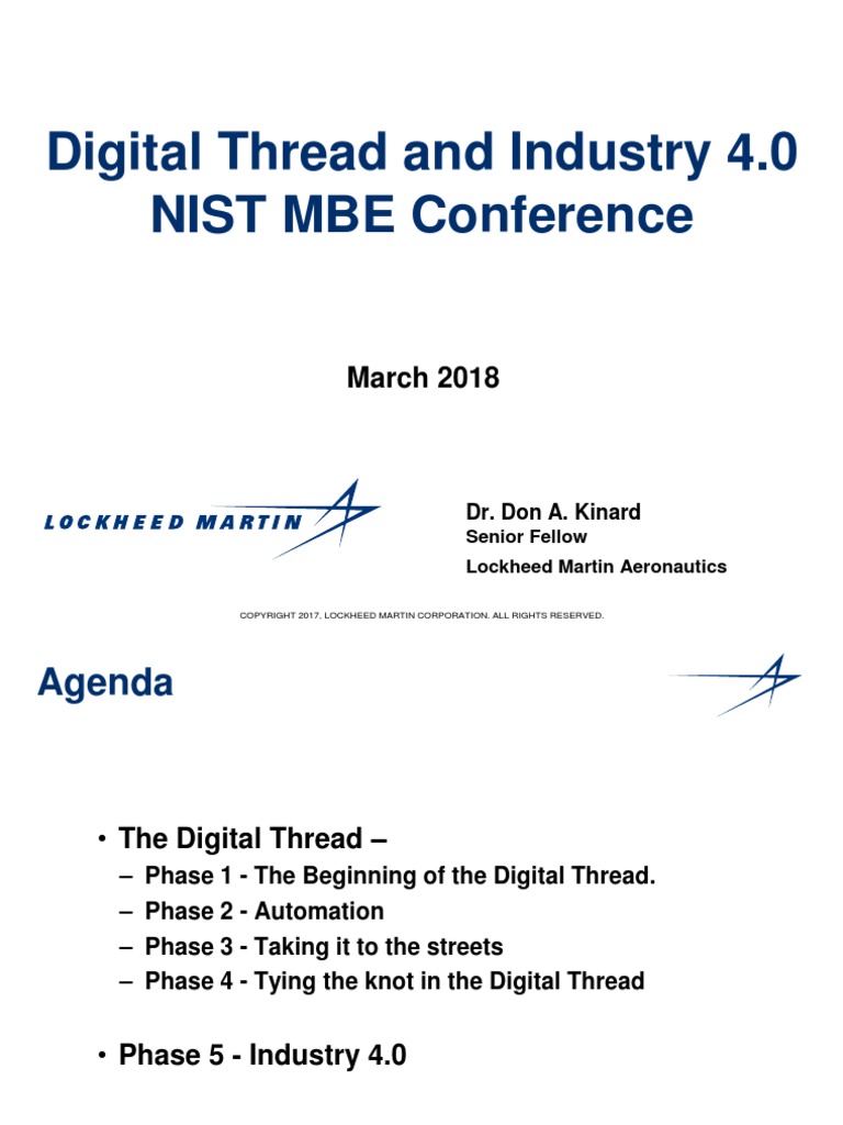 2P Kinard DigitalThreadI4pt0 | PDF | Product Lifecycle | Computing