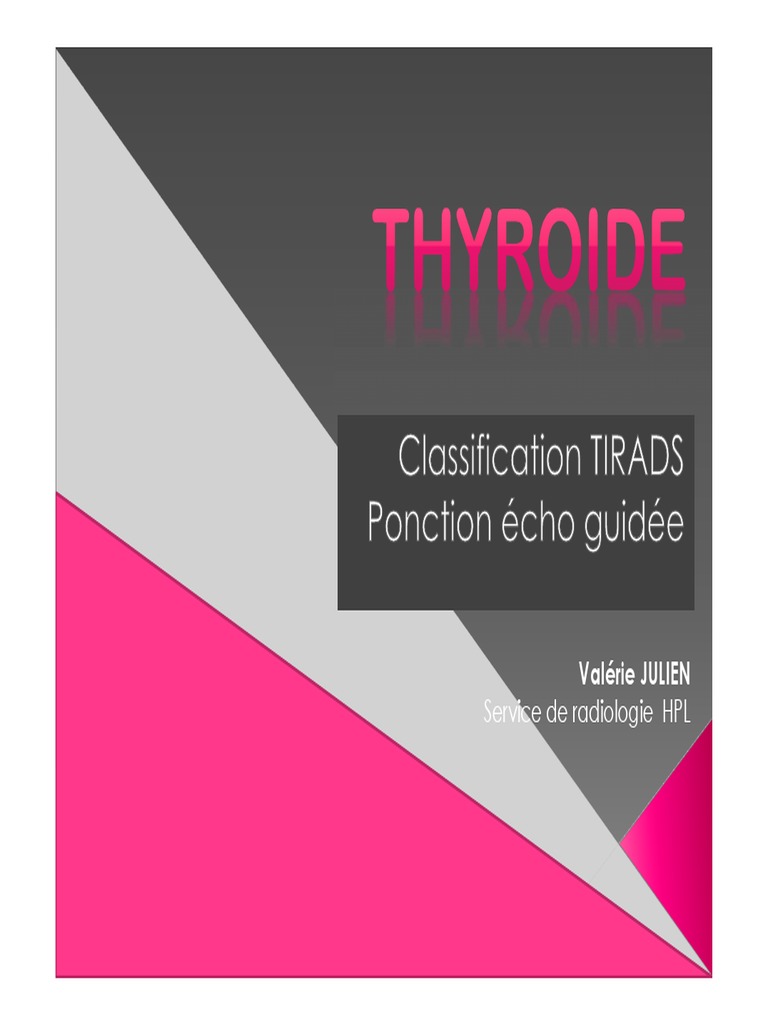 Classification TIRADS et ponction thyroïdienne | PDF