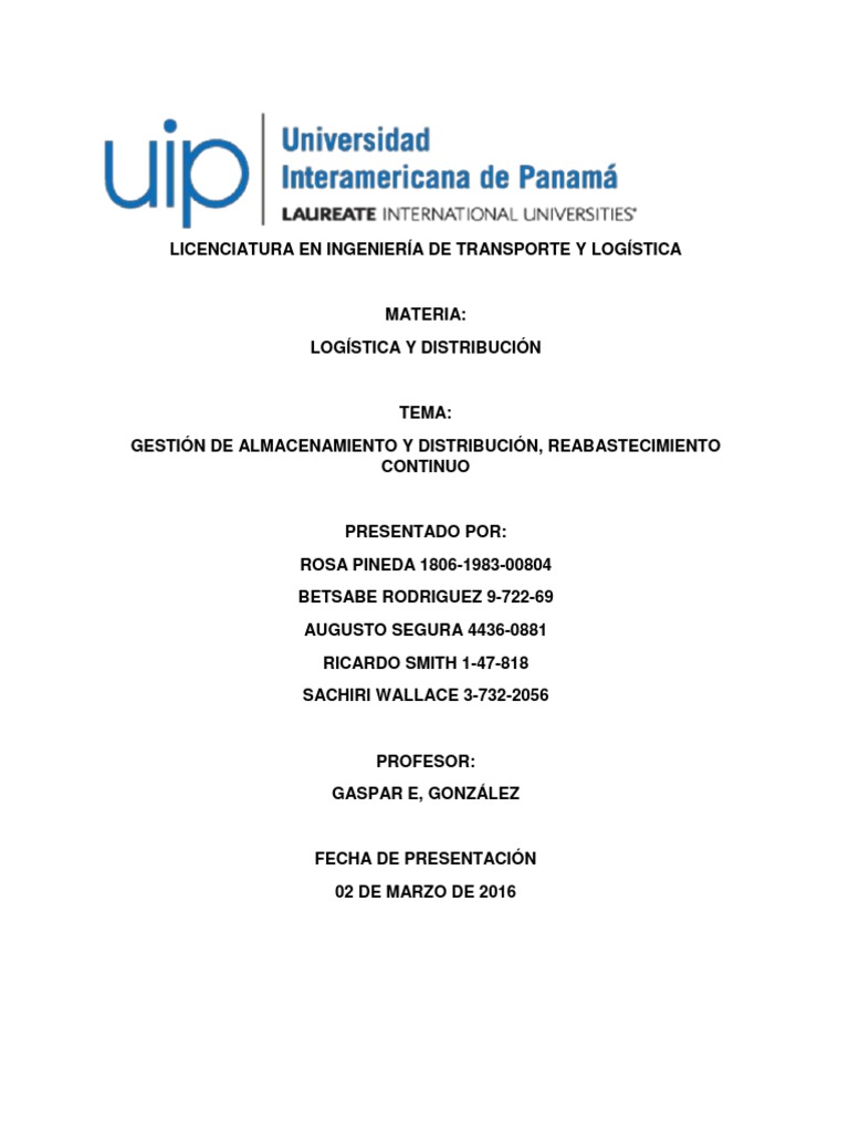 Gesti N de Almacenamiento y Distribuci N Reabastecimiento Continuo PDF | PDF | Logística | Almacén