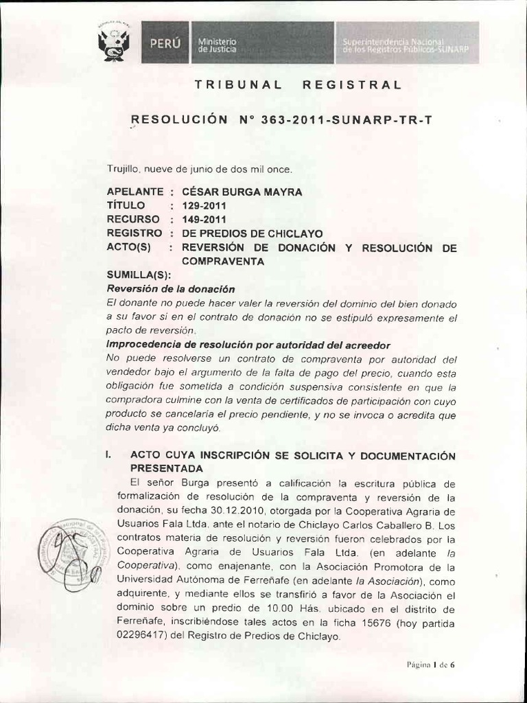 Resolución #363-2011-SUNARP-TR-T | PDF