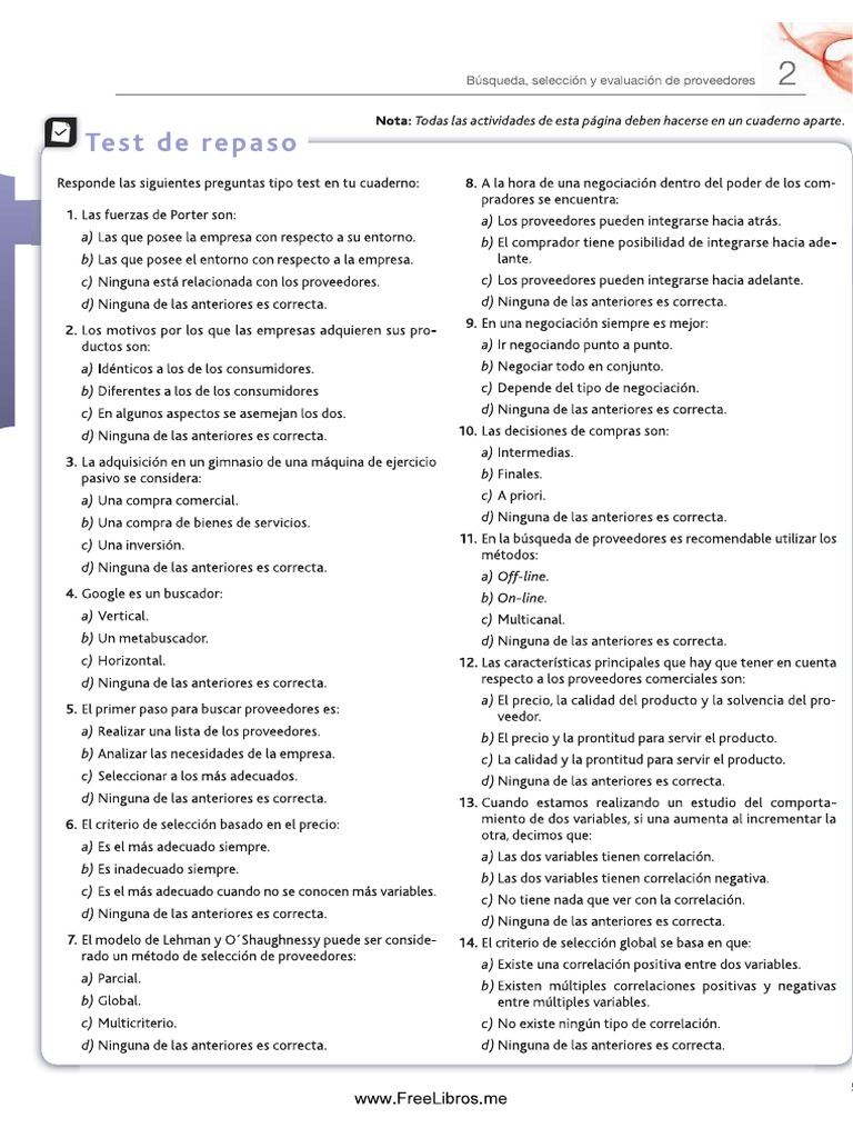 Test Logistica Tema 2 | PDF