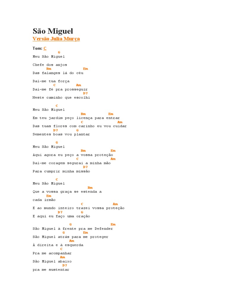 Hino de São Miguel Arcanjo | PDF