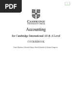 Cambridge A Level Accounting 9706 Syllabus | PDF | Management ...