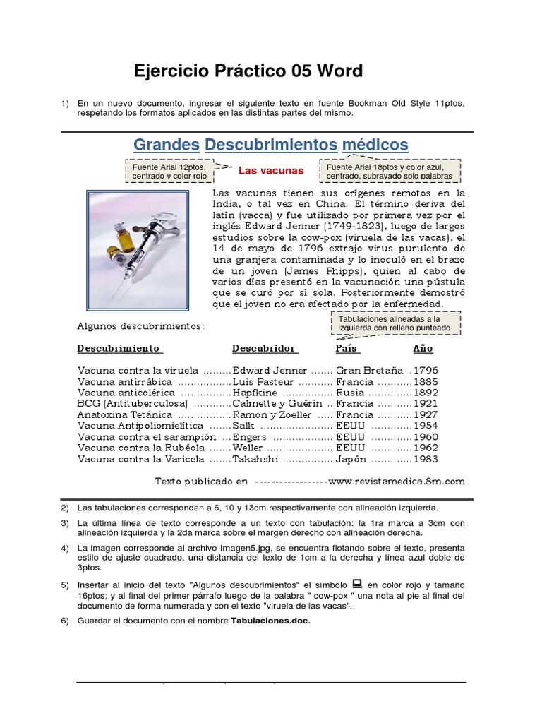 Ejpractico 05 Word | PDF | Informática