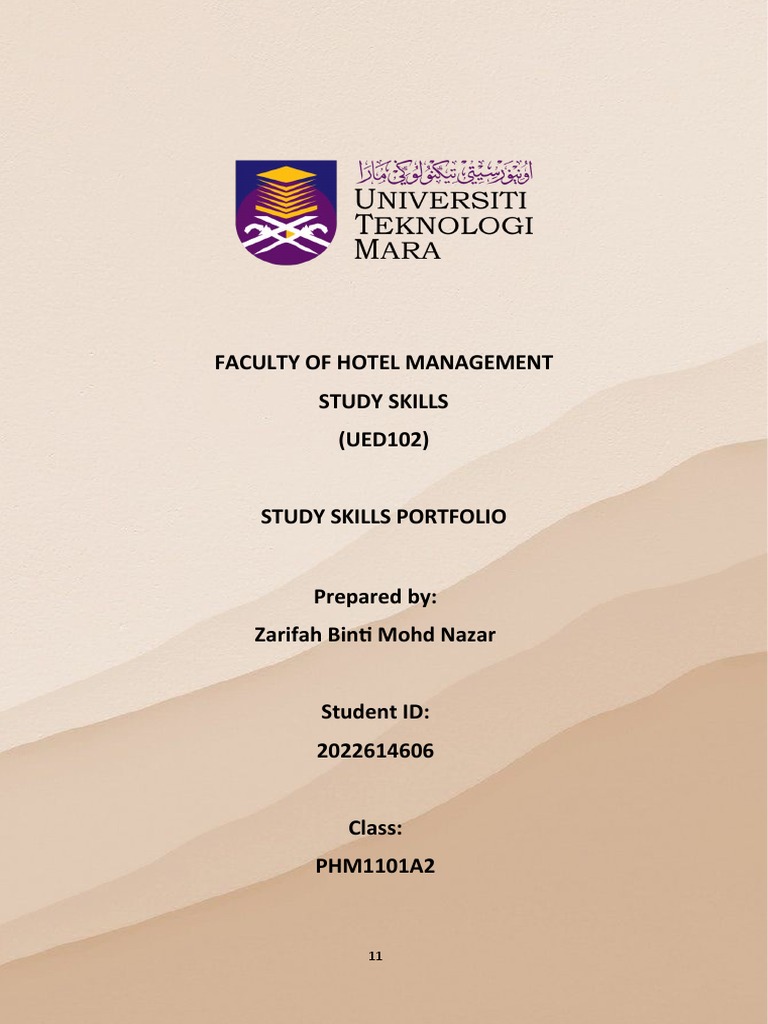 Ued102 Portfolio Study Skills | PDF | Memory | Study Skills