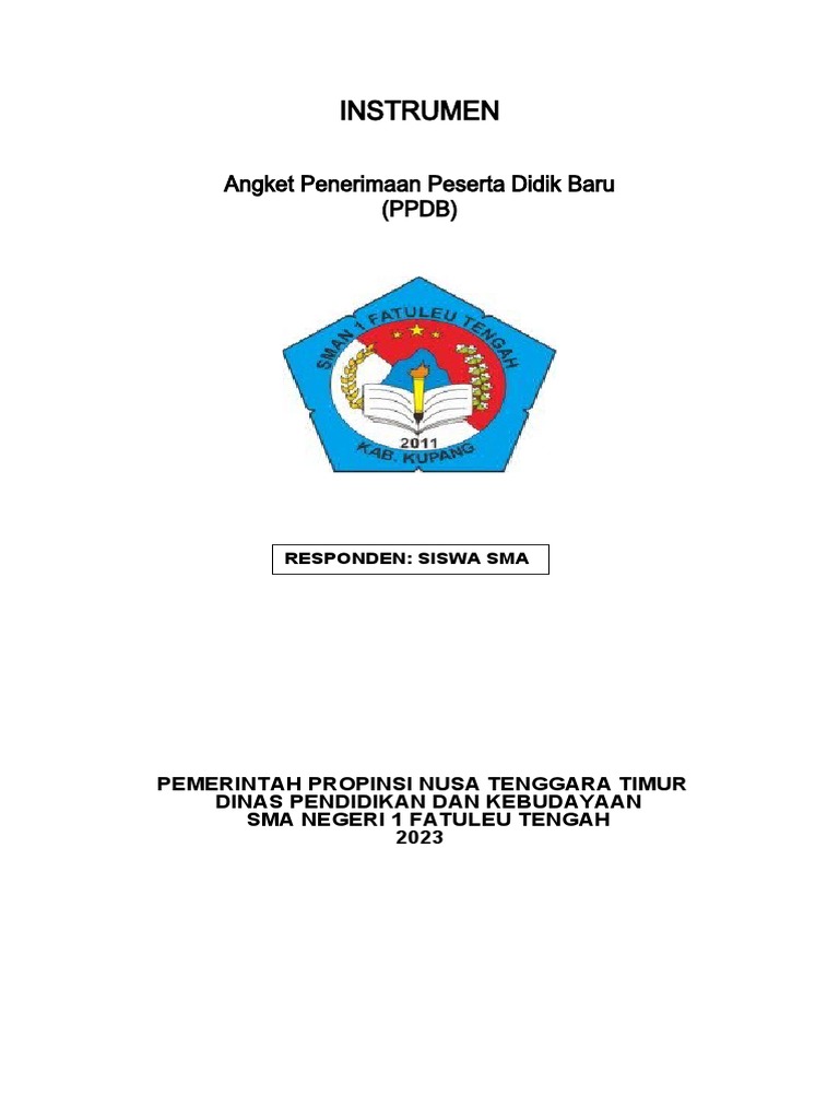 Angket PPDB SMA 2023-2024 | PDF