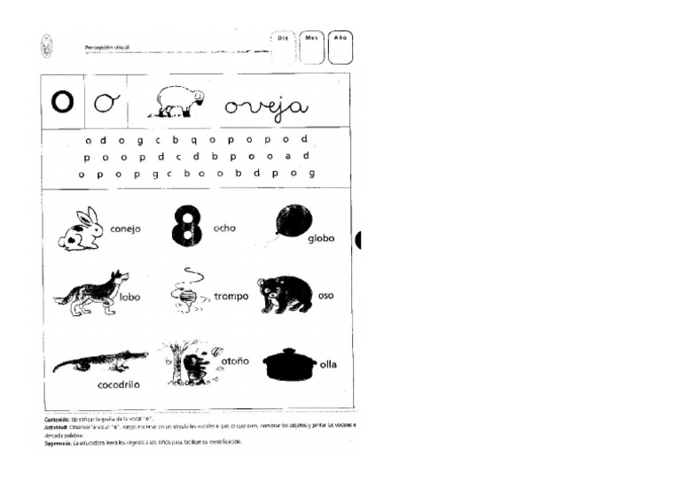 Vocal o en Palabras | PDF