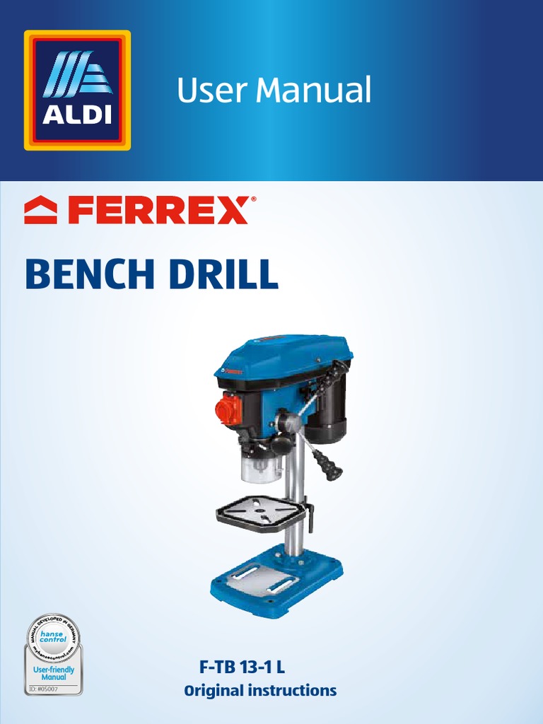 Bench Dill Tutorial Pdf Drill Drilling
