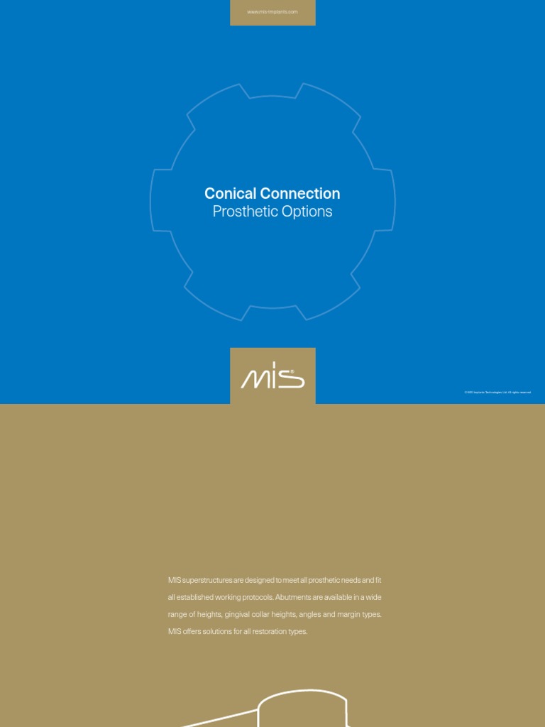MIS Conical Connection Prosthetic Options | PDF | Dental Implant
