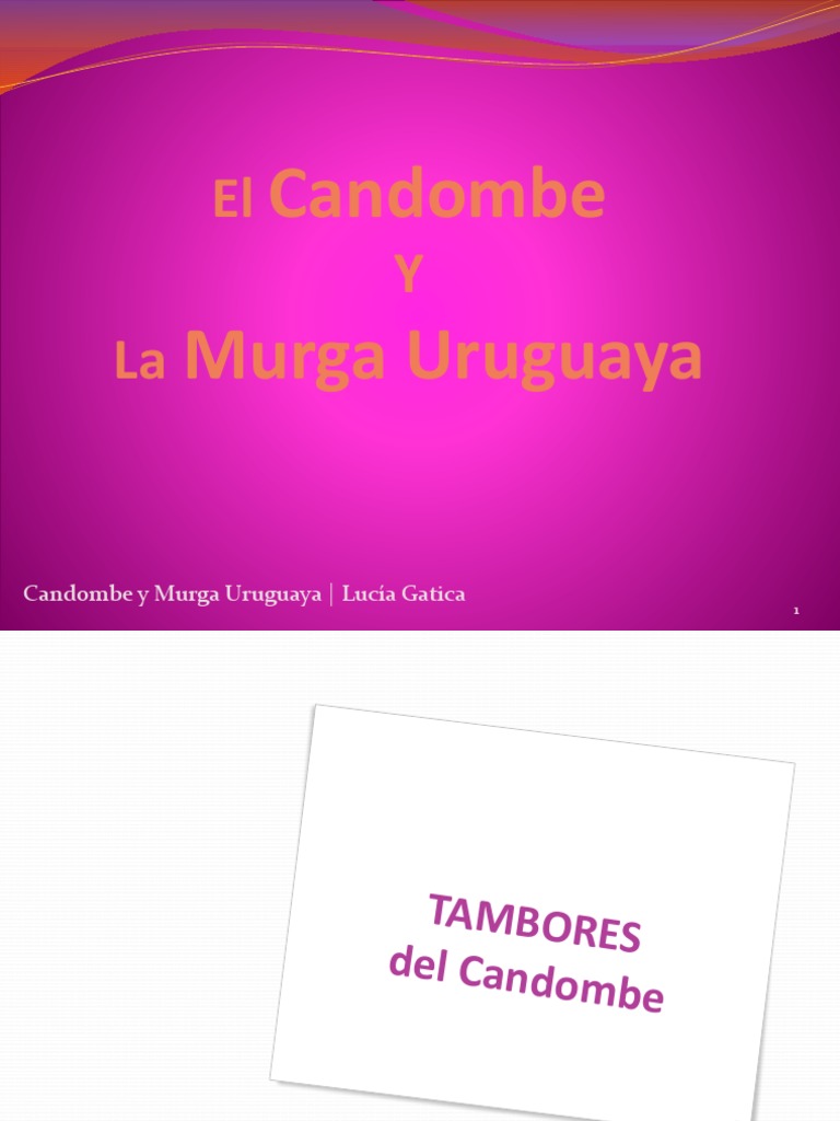 El Candombe | PDF | Kit de batería | Instrumentos musicales
