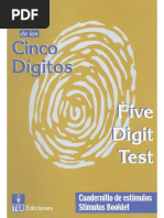 Test Enfen - Cuadernillo de Anotación | PDF | Color | Verde