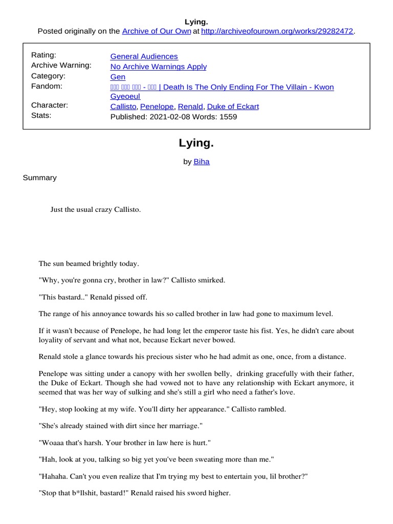 Lying | PDF | Poetry