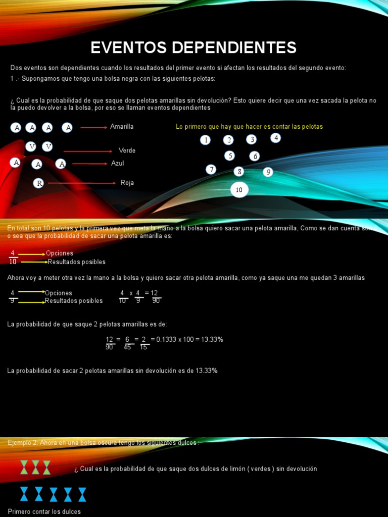 Eventos Dependientes en Probabilidad | PDF | Probabilidad