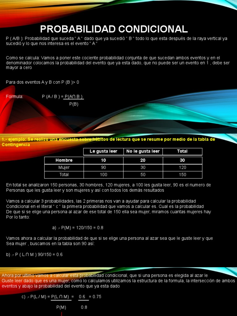 Probabilidad condicional | PDF