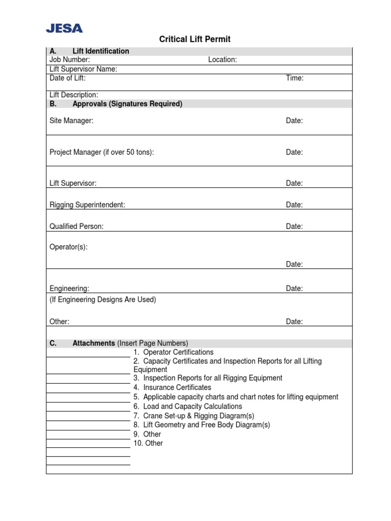 Level 3 Critical Lifting Plan | PDF | Crane (Machine) | Manufactured Goods